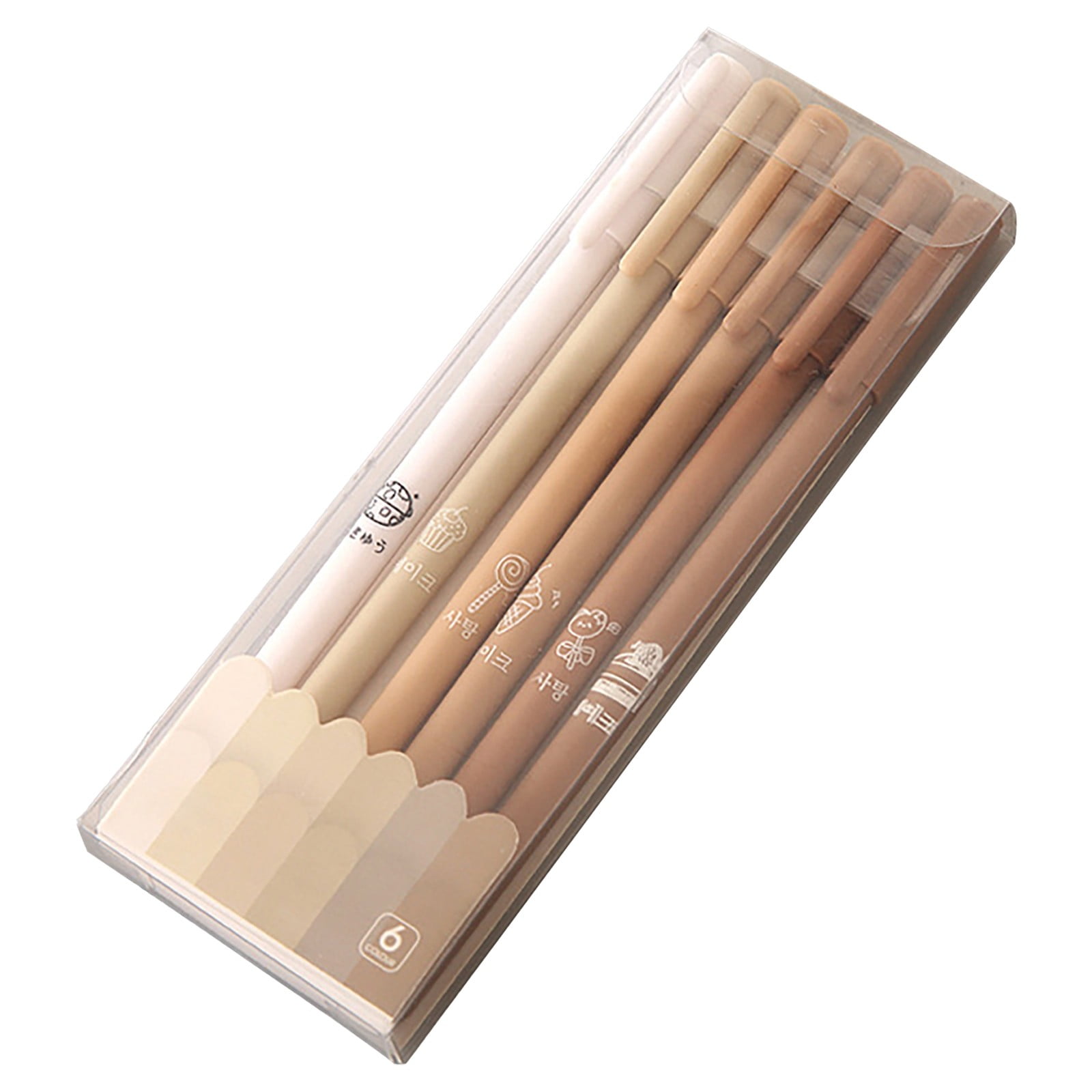 ZCSKFIN 6 Pack Pastel Gel Ink Pen Set,Cute Retractable 0.5mm Fine Point ...