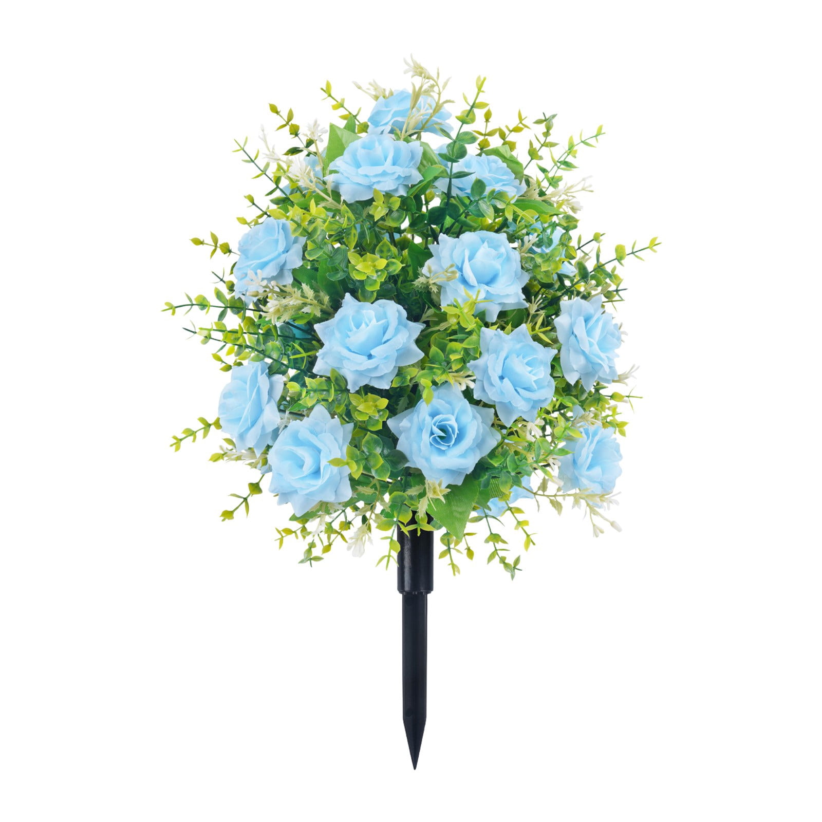 ZCSKFIN Artificial Rose Bouquet Arrangement with Sturdy Stake, Lifelike ...