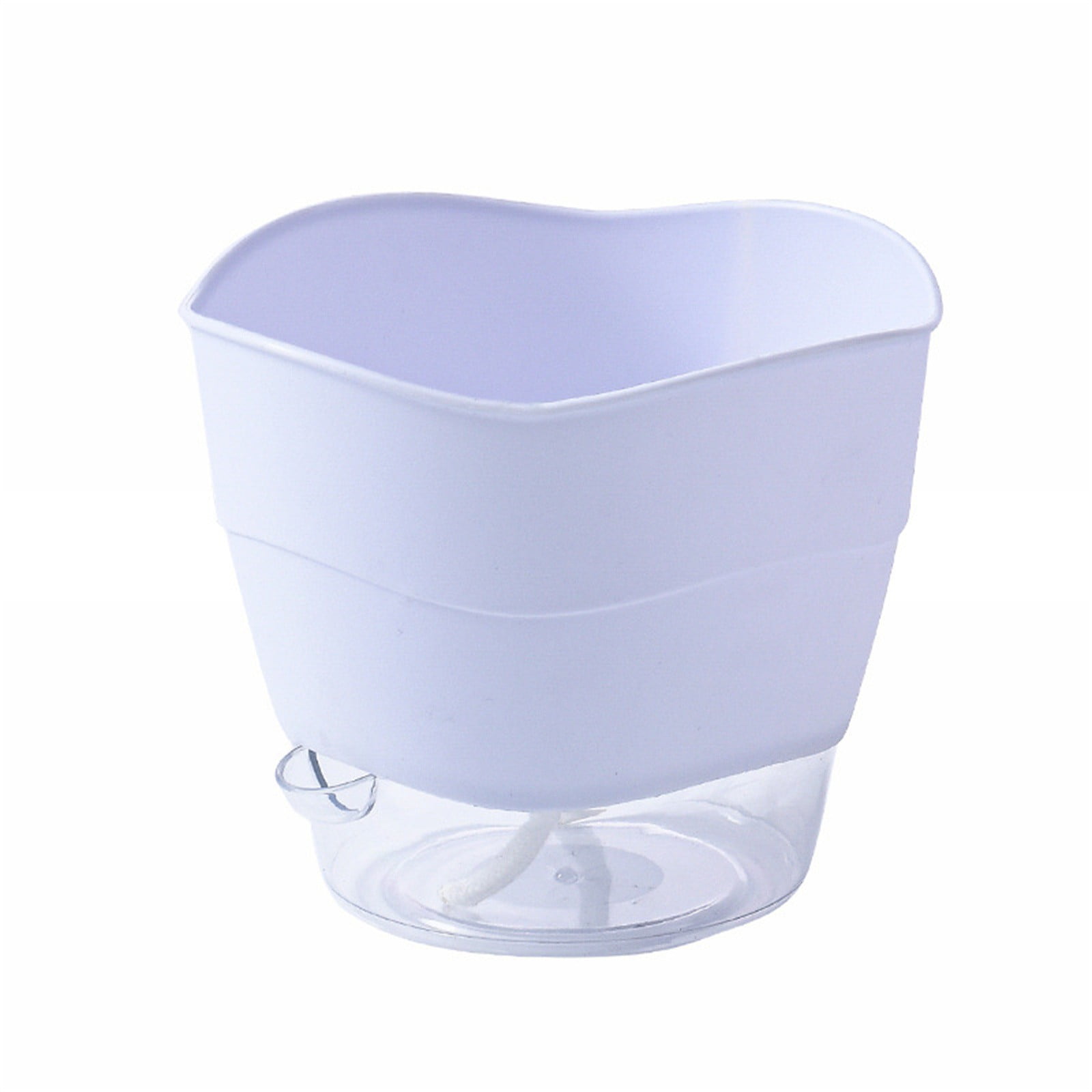 ZCSKFIN Automatic Self-Watering Plant Pot with Absorbent Rope, Plastic ...