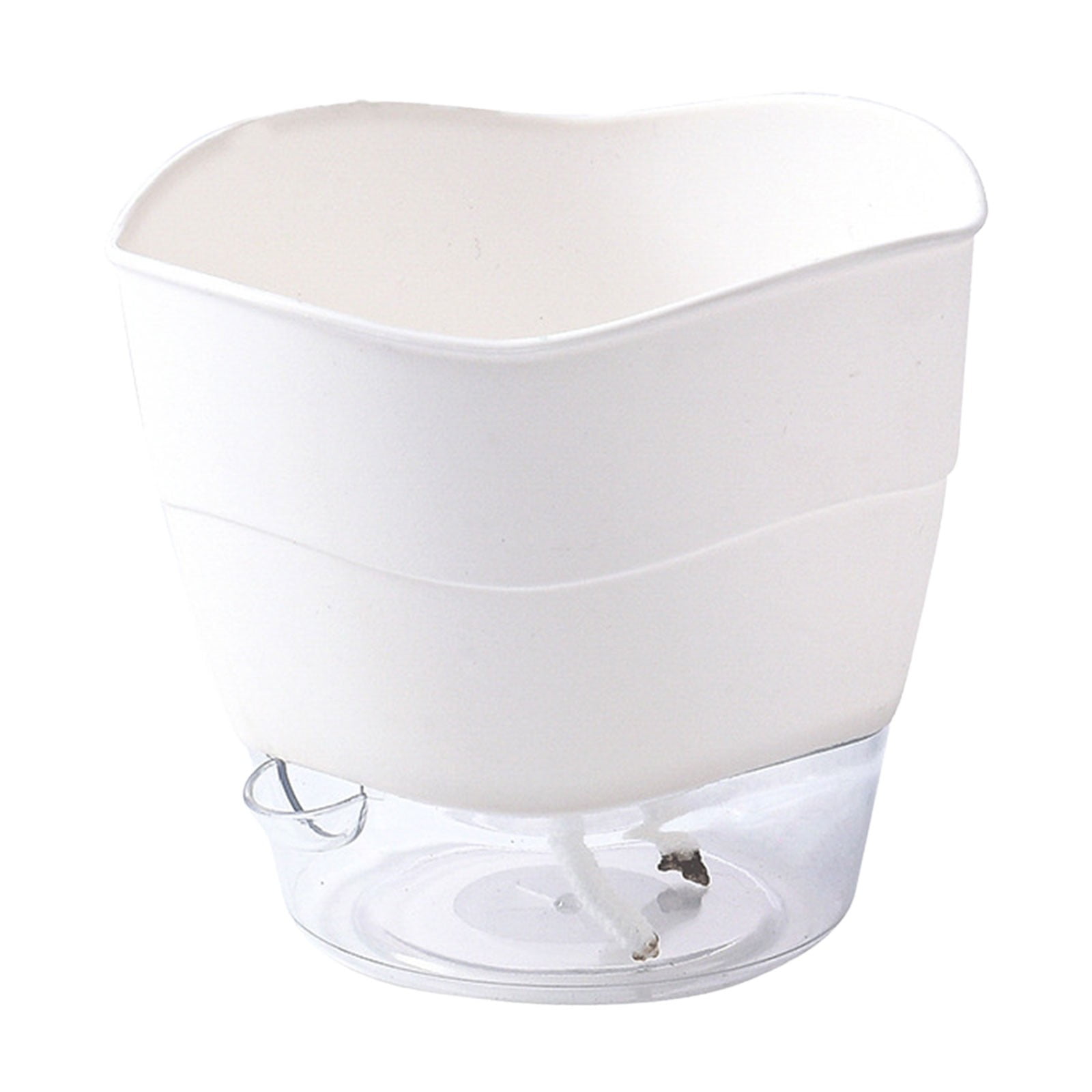 ZCSKFIN Automatic Self-Watering Plant Pot with Absorbent Rope, Plastic ...