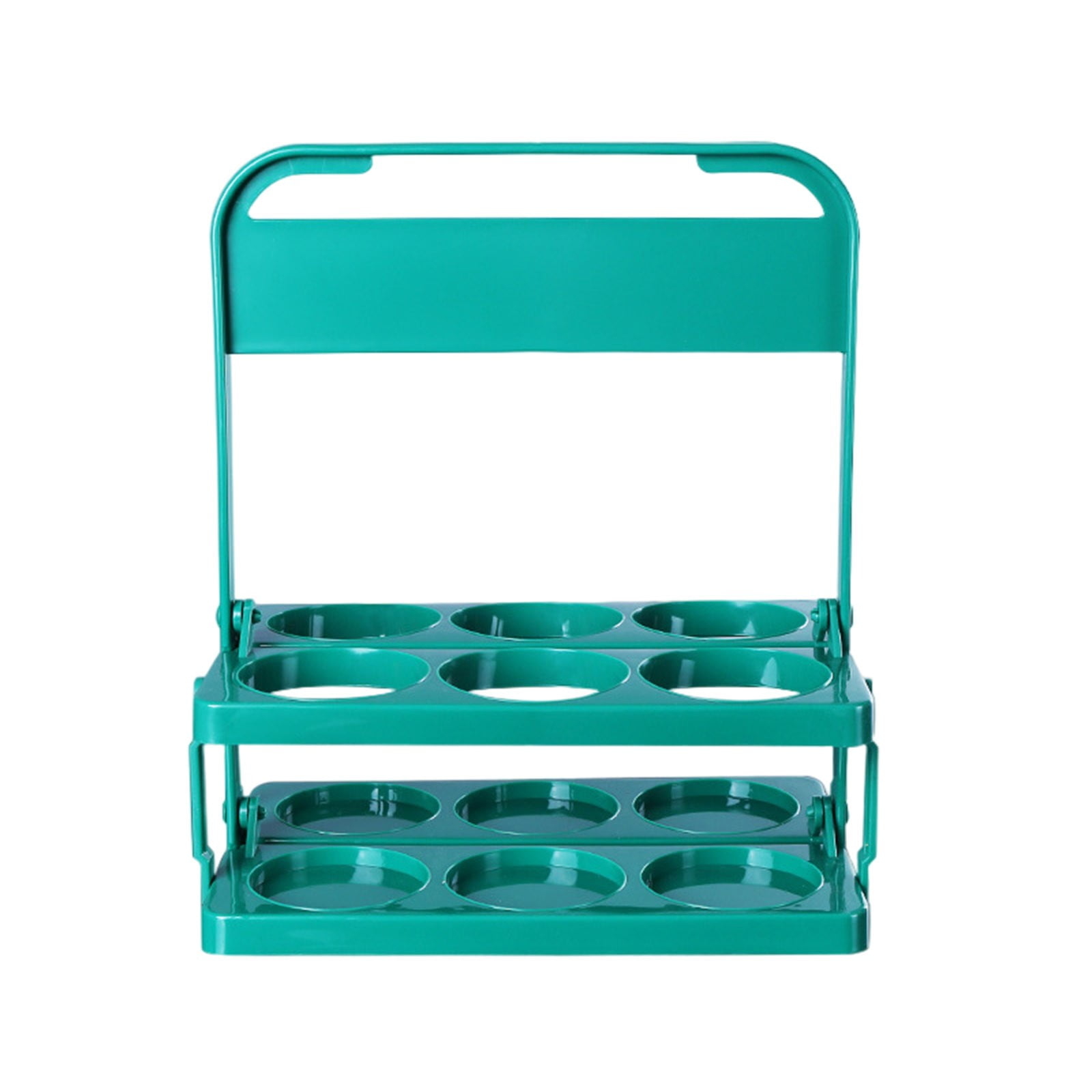 ZCSKFIN Plastic Foldable Bottle Rack Portable 6-Bottle Holder Handheld ...