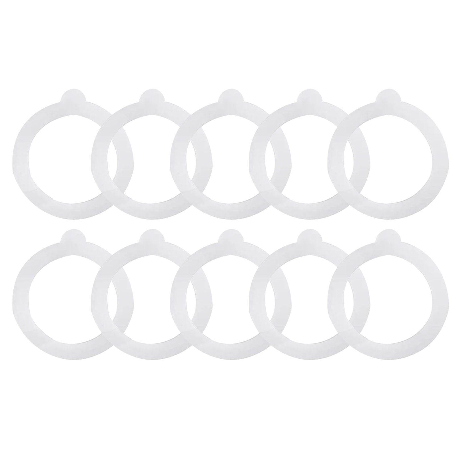 ZCSKFIN Replacement Silicone Jar Gaskets 3.75-inch White Seals ...
