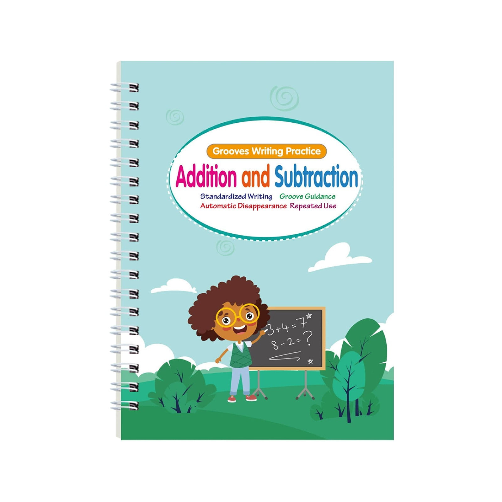 ZCSKFIN Reusable Handwriting Workbook for Alphabet and Number Tracing ...