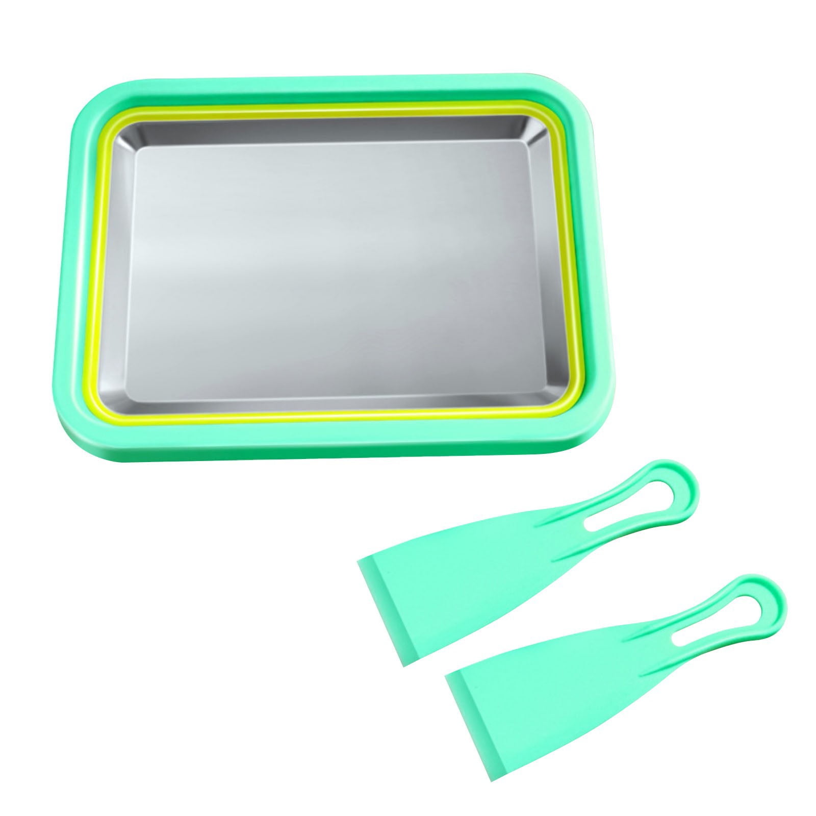 ZCSKFIN Rolled Ice Cream Maker Kit with Freezing Plate and Spatulas ...