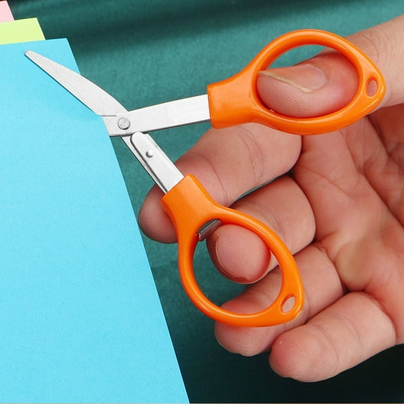 ZCSKFIN Stainless Steel Anti-Slip Folding Scissors in a Glasses-Shaped ...