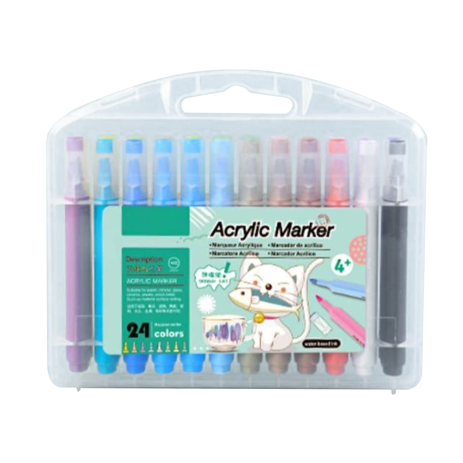 ZCSKFIN Watercolor Marker Pen Set Painting Medium Tip Sketching Drawing ...