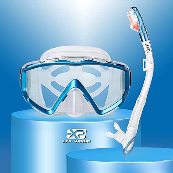 ZCSnorkel Set Pano 3 Window Adult Snorkeling Gear, Professional Snorkel ...
