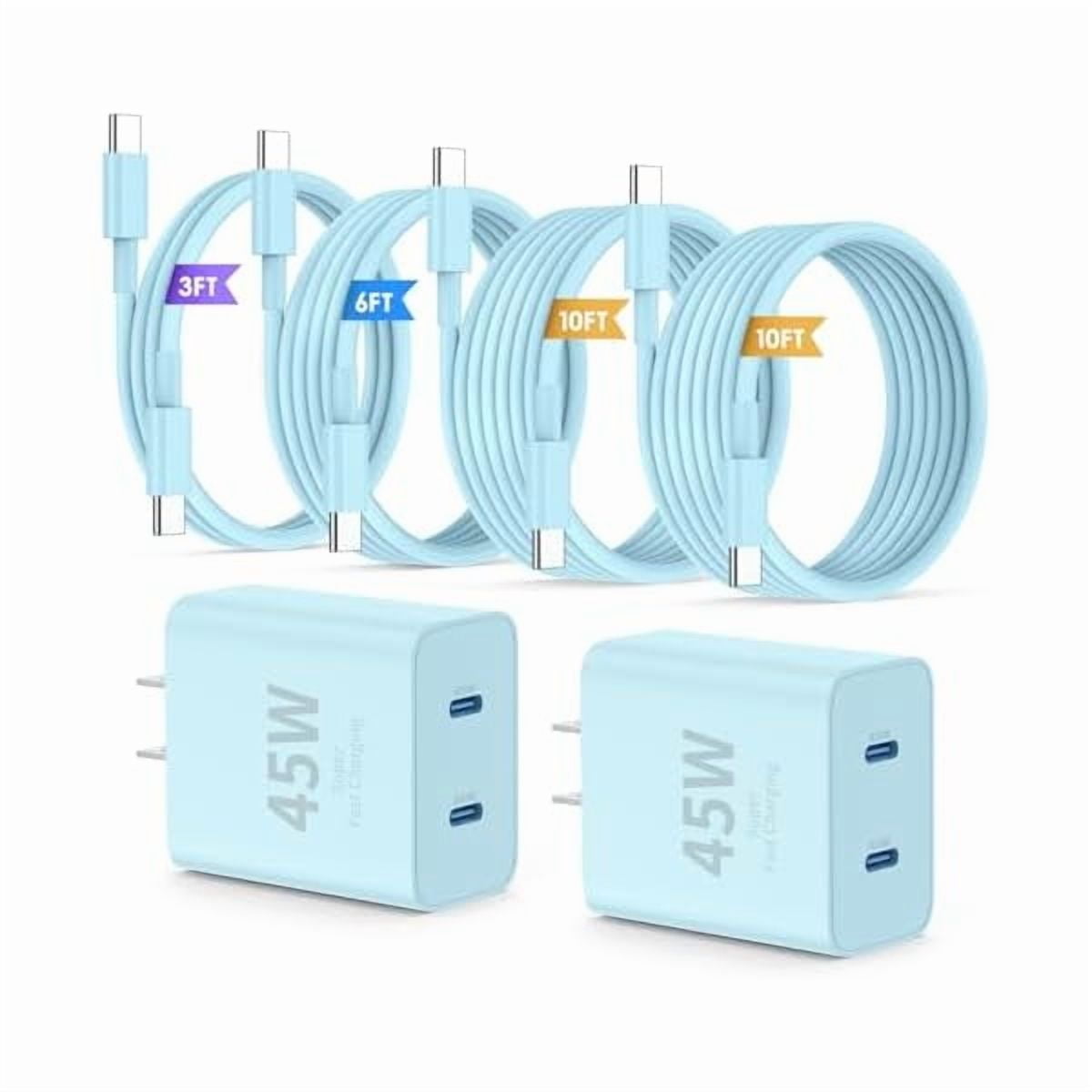 ZCSuper Fast Samsung Charger Type C,45W Dual Port USB C Fast Charger ...