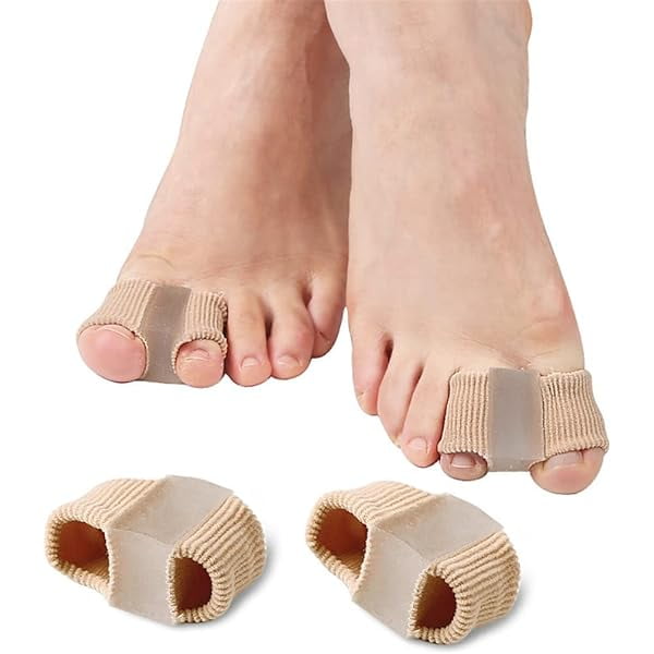 ZCToe Separator Sleeves, 2 Pairs Soft Breathable Big Toe Corrector with ...