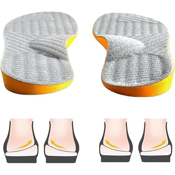 ZCWomen Men Posture Correcting Orthotic Insoles 4 in 1 Gel Insoles Flat ...