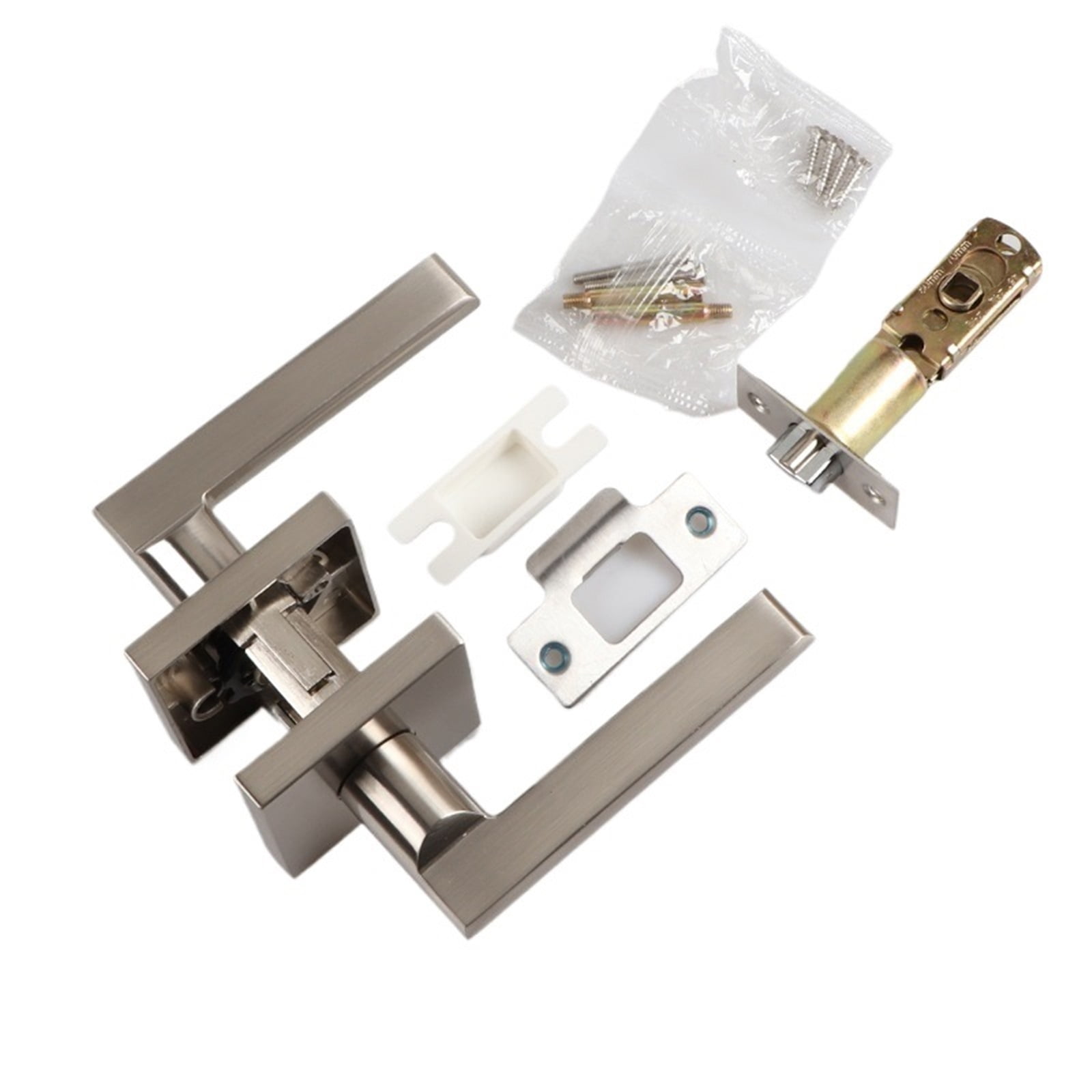 ZD Bathroom Door Lock Bathroom Keyless Three-rod Handle Lock Indoor ...