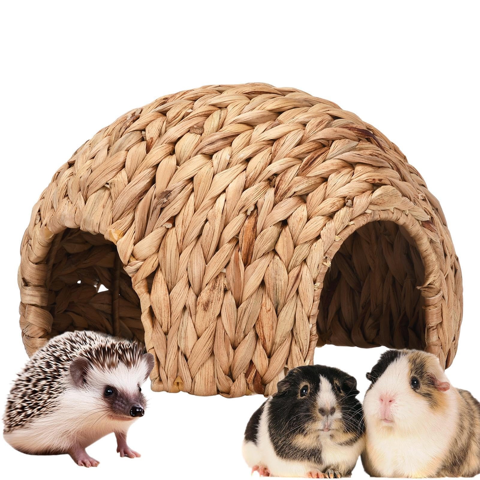 ZD Bunny Grass Tunnel House,Natural and Safe Guinea Pig House - Hand ...