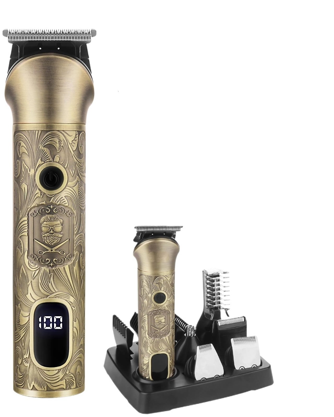 ZD Electric Razor, Cordless Clipper Shaving Kit for Mustache Body Nose ...