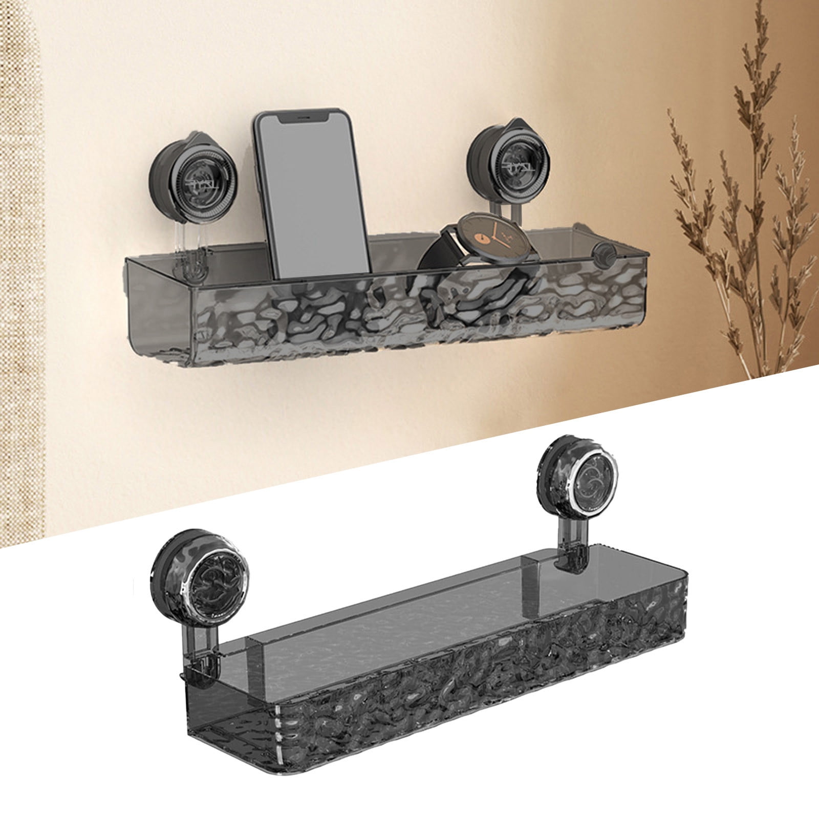 ZDCA Corrugated Suction Cup Storage Holder Light Luxury Style Glacier ...