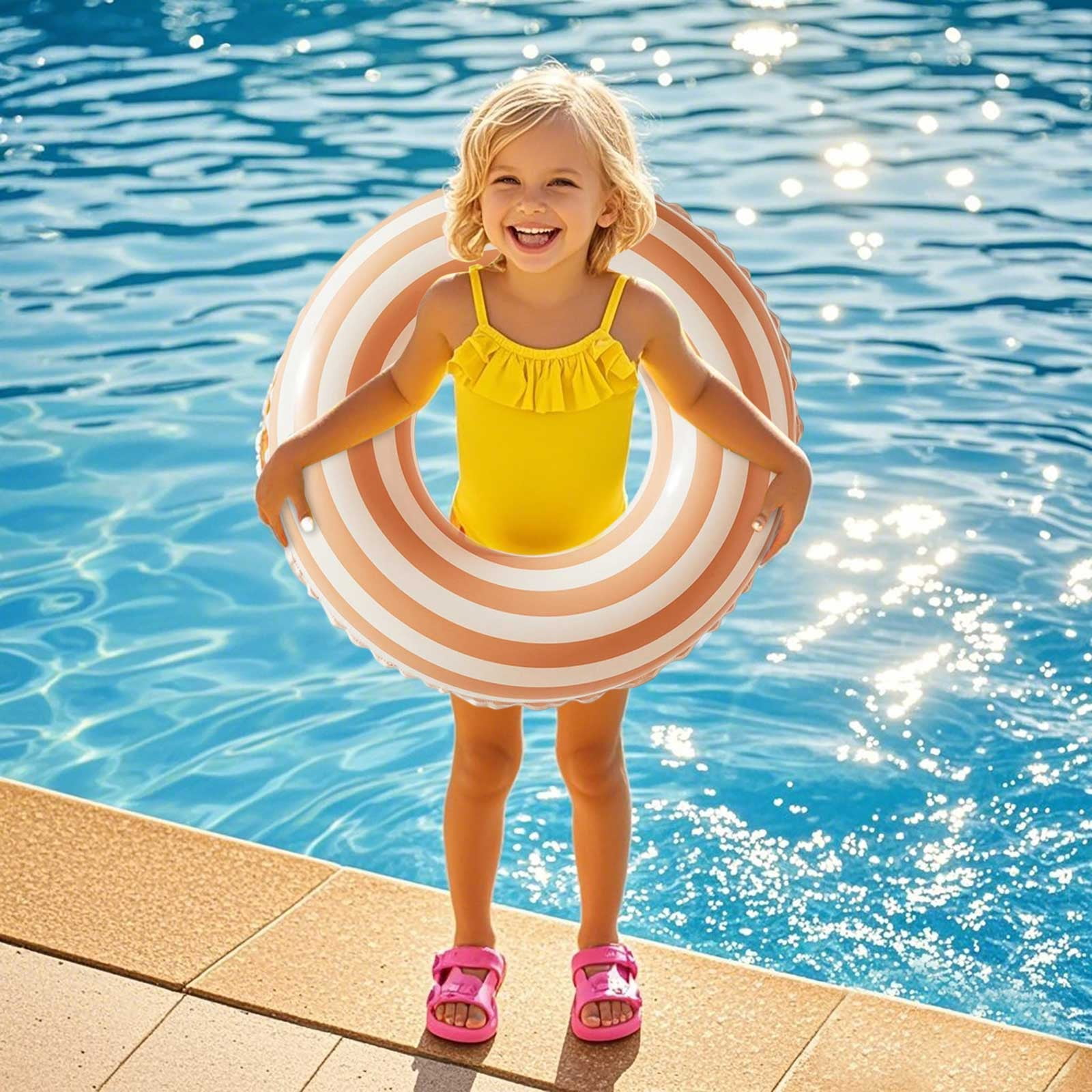 ZDCA Inflatable Pool Floats Swim Tube Summer Water Beach Lake Party ...