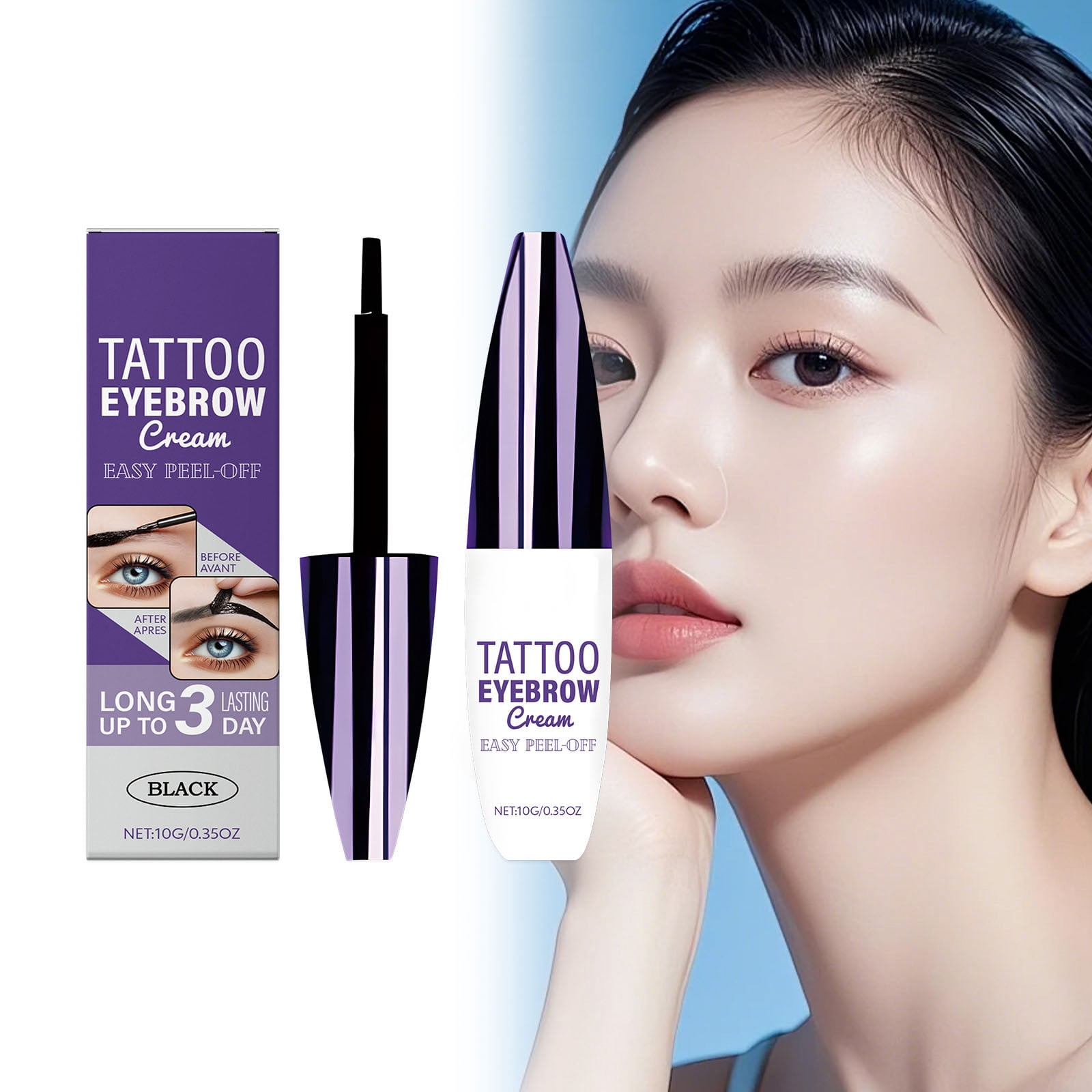 ZDCA Long Lasting Tinted Eyebrow For Natural Full Brows Proof Eyebrow ...