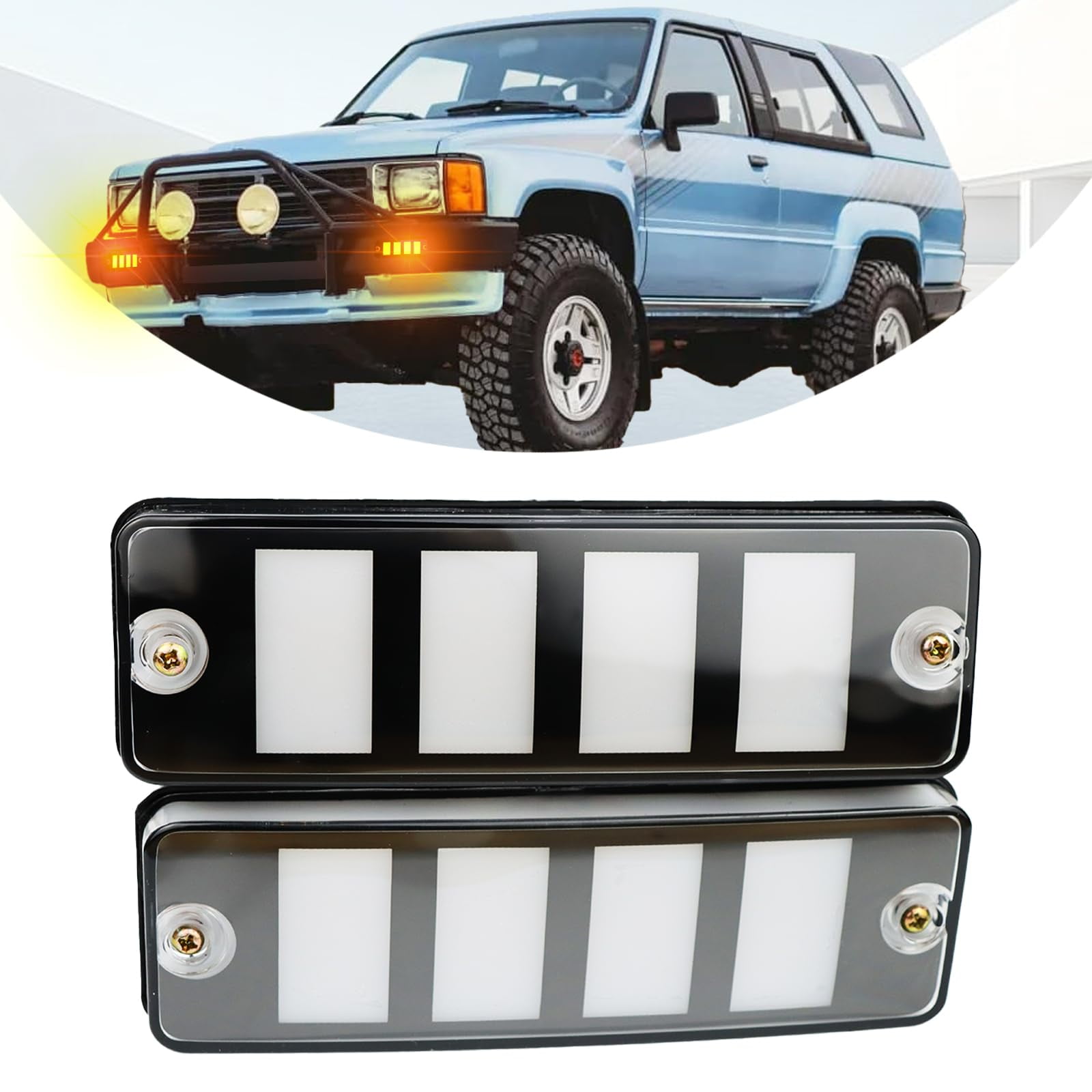 ZDEERAOTO LED Front Bumper SSF20 Side Marker DRL Sequential Turn Signal ...