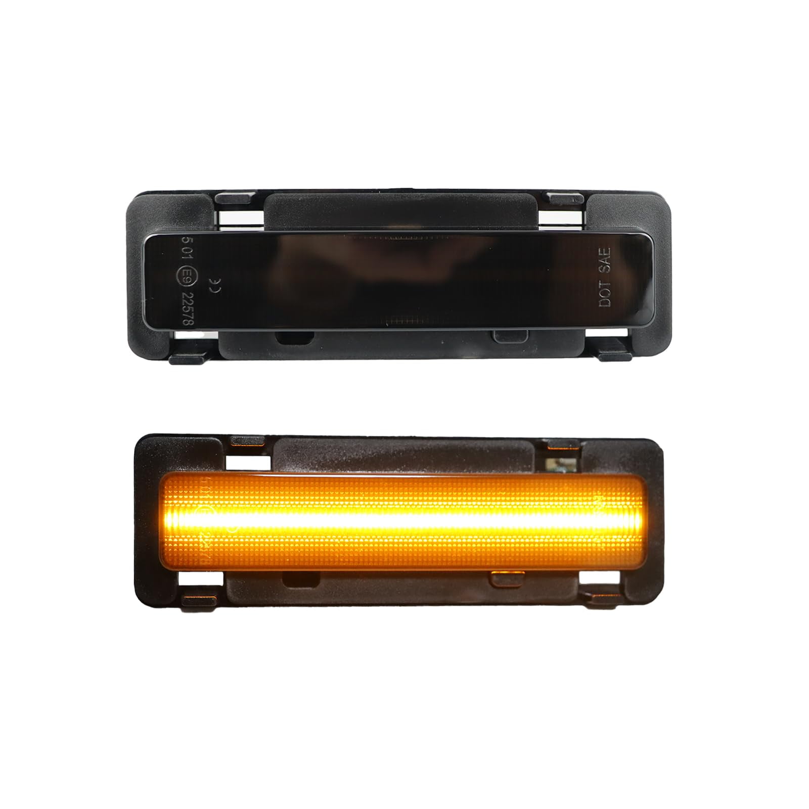 ZDEERAOTO LED Front Fender IFF17 LED Side Marker Lights Amber Turn ...