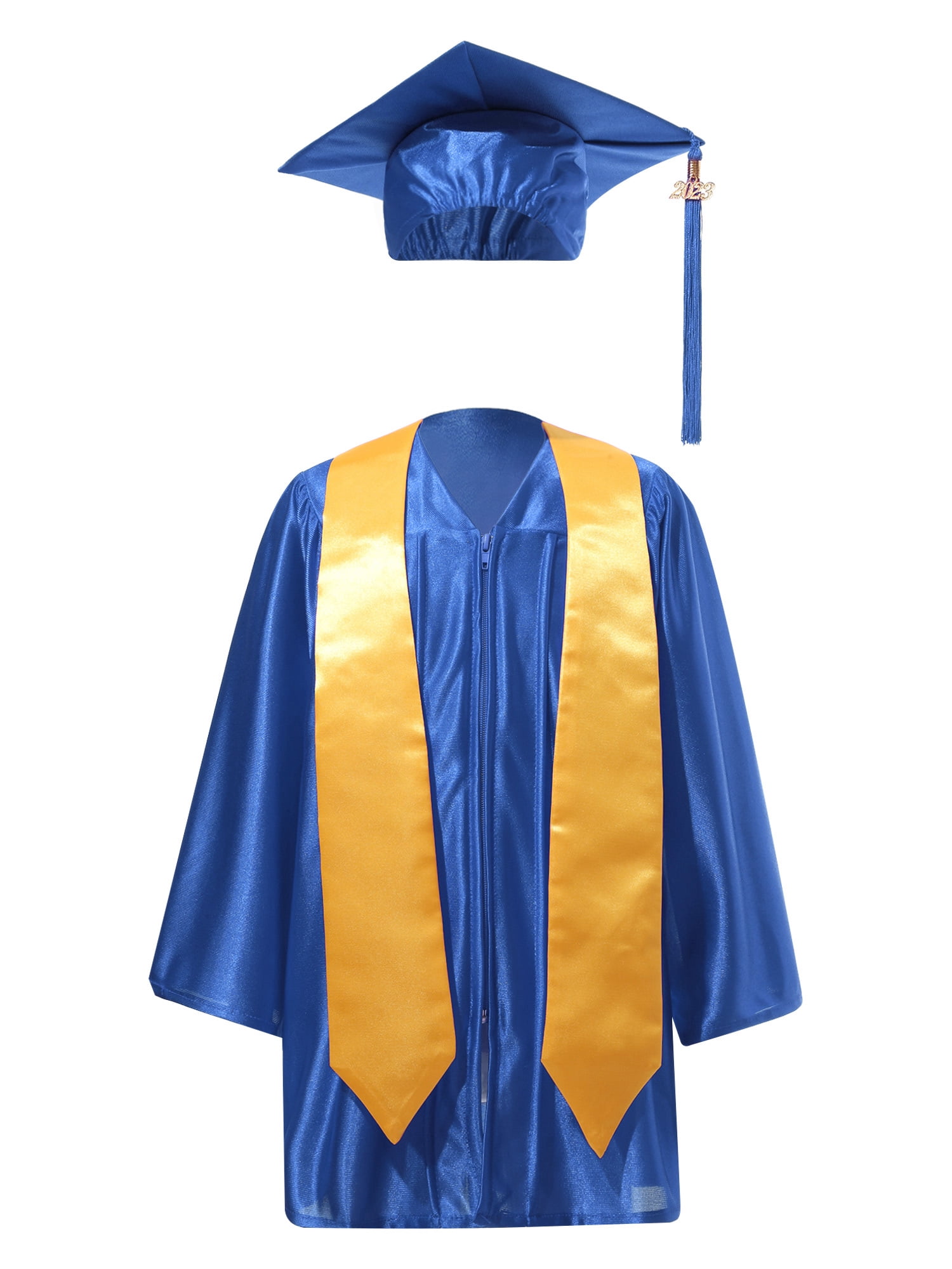 ZDHoor 2023 Year Unisex Matte Kindergarten Graduation Gown Cap Tassel ...