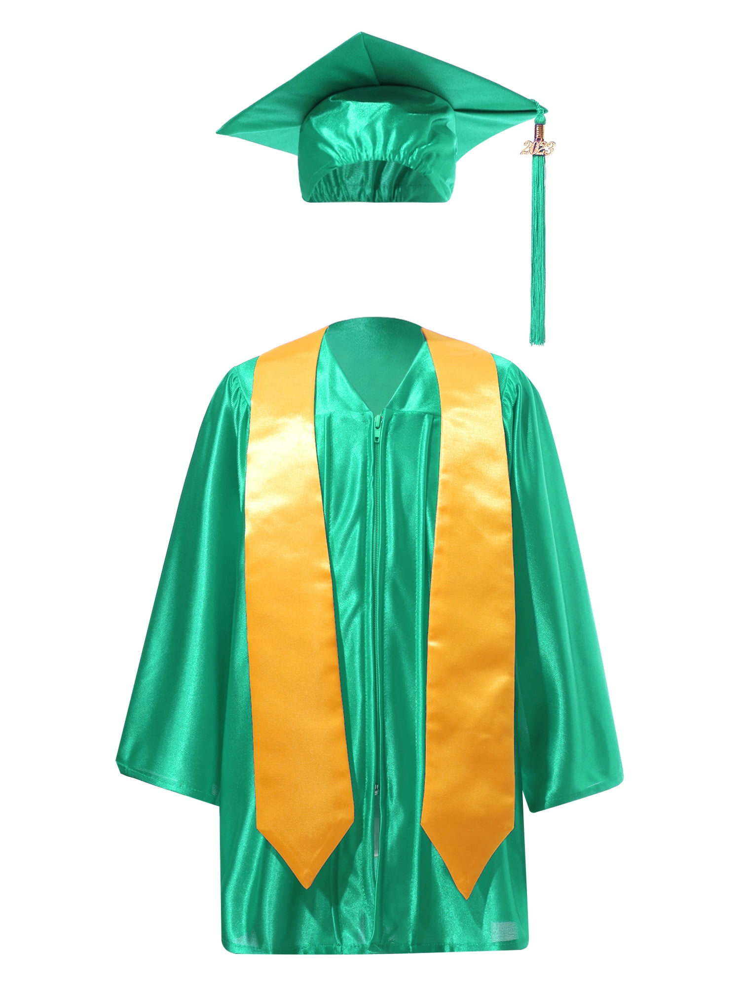ZDHoor 2023 Year Unisex Matte Kindergarten Graduation Gown Cap Tassel ...