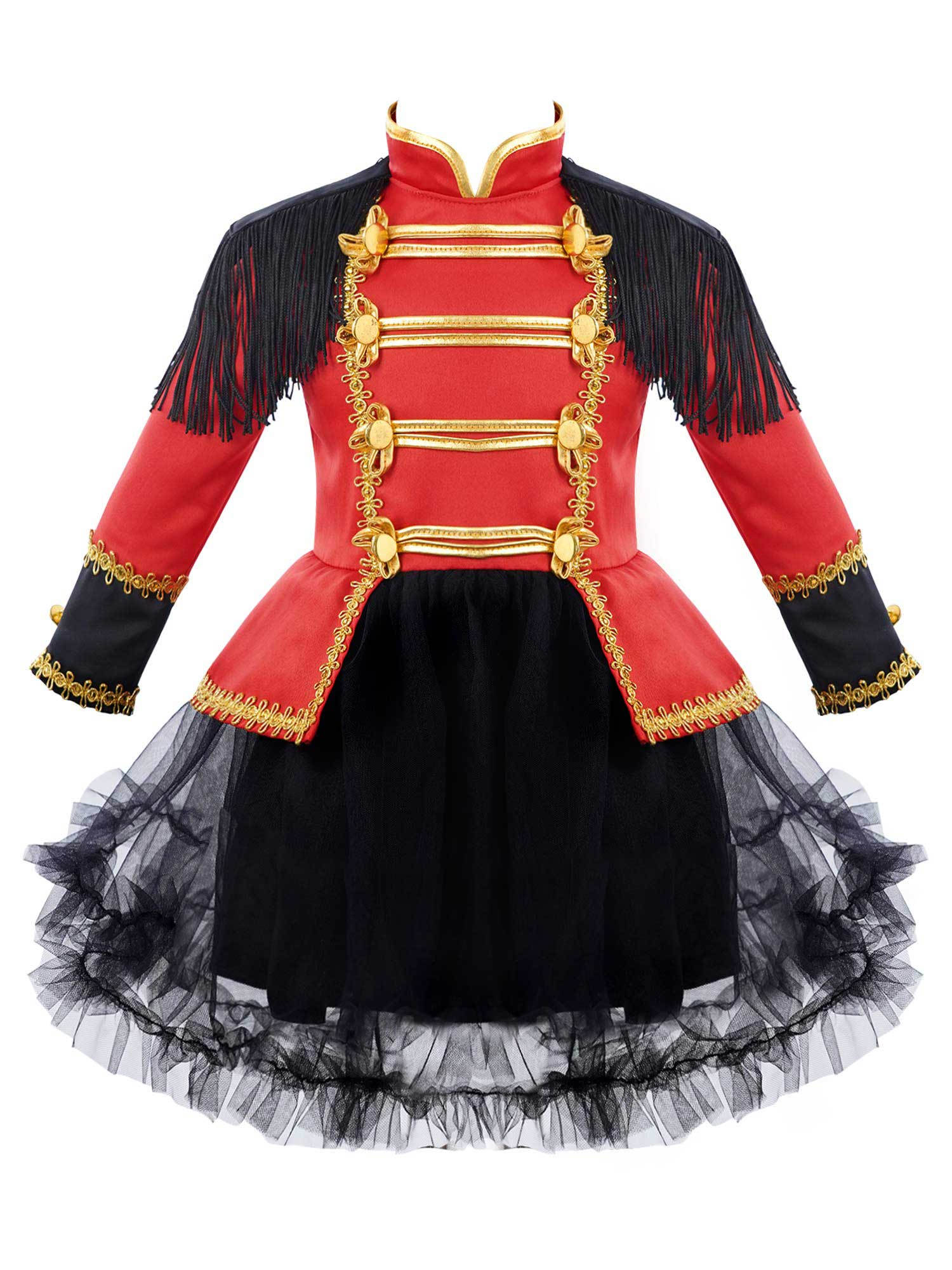 ZDHoor Circus Magician Outfit Halloween Carnival Fancy Dress Sequin ...