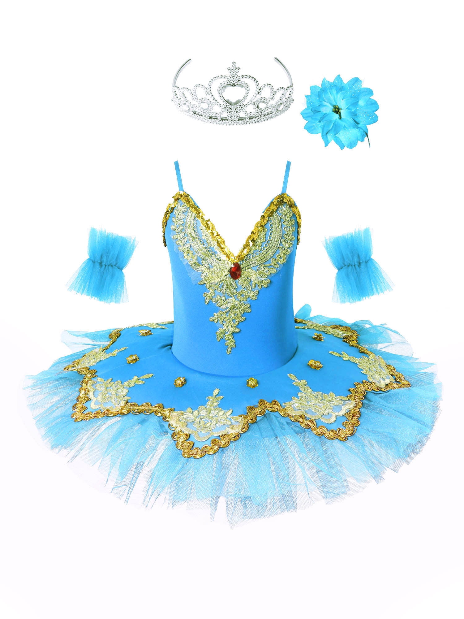 ZDHoor Girls Ballerina Swan Lake Dance Performance Costumes Camisole ...