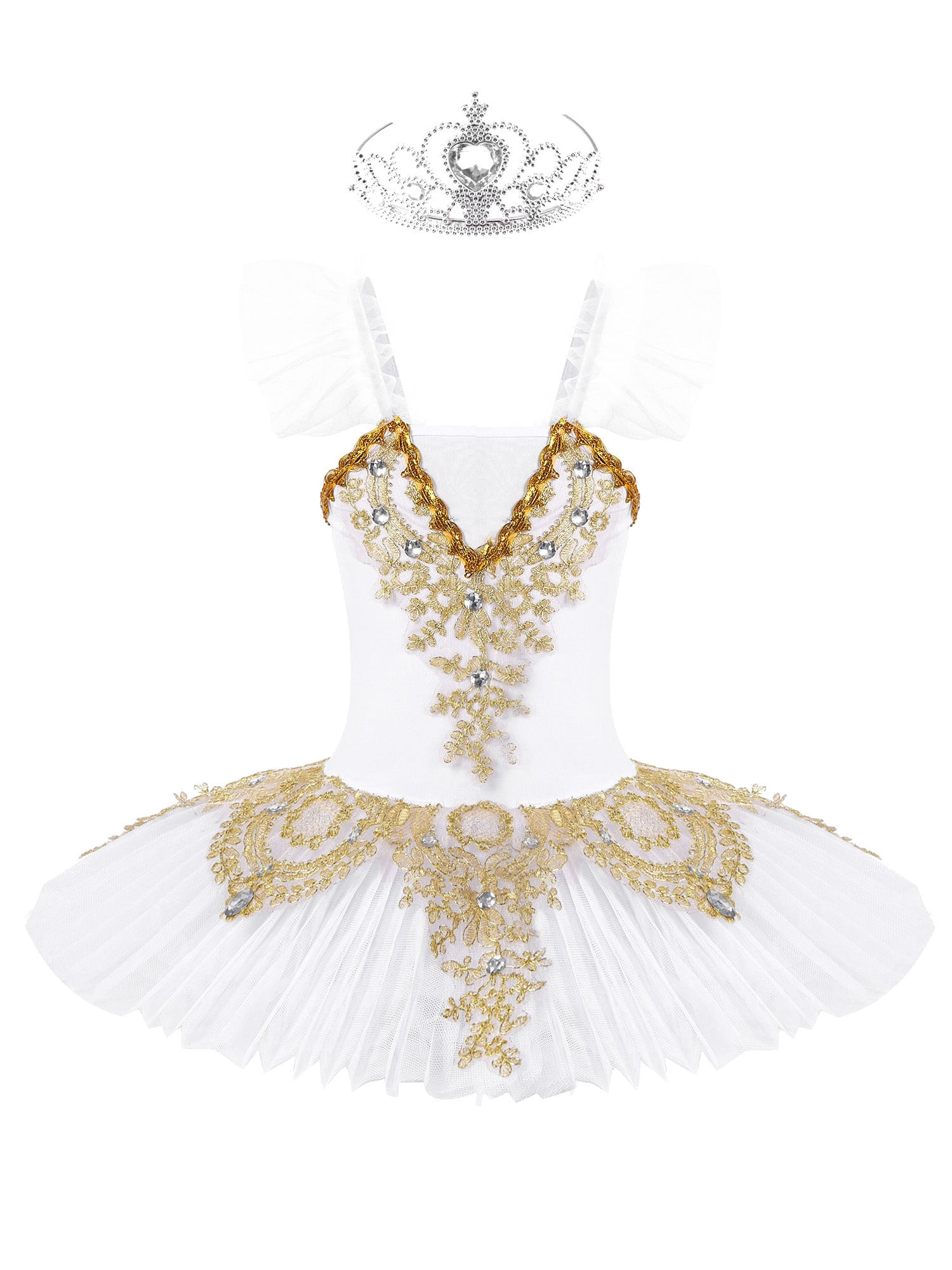 ZDHoor Girls Ballerina Swan Lake Dance Performance Costumes Camisole ...