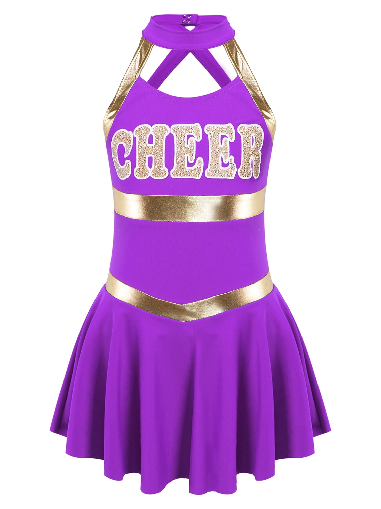 Toddler Cheerleader Purple Suit