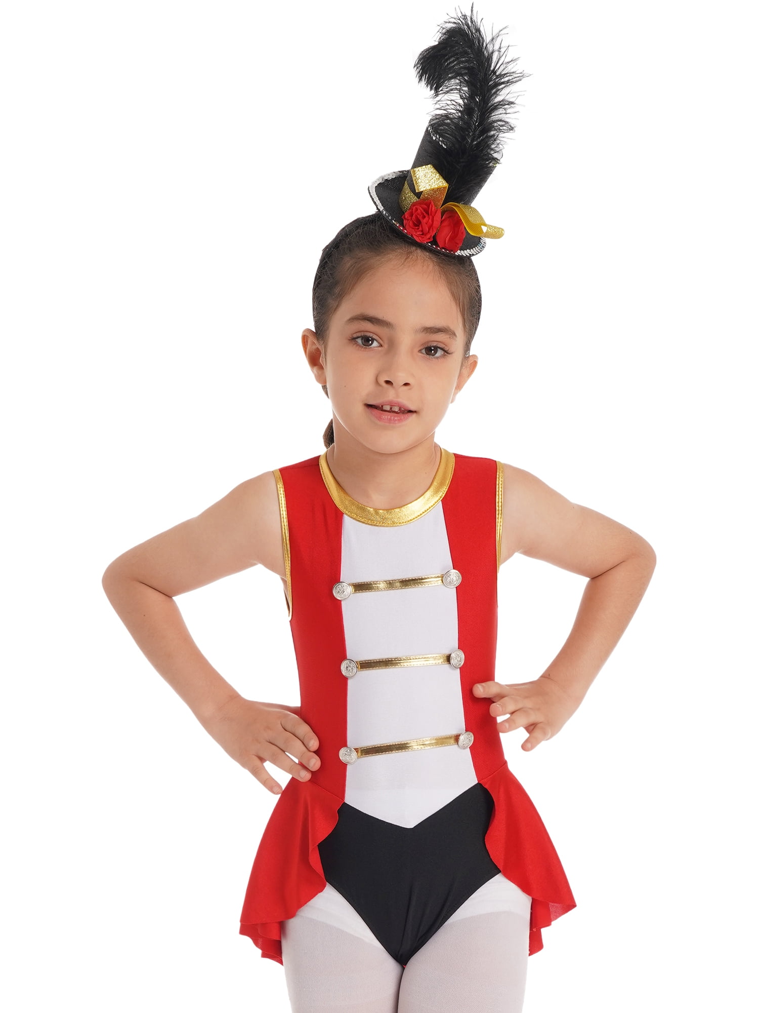 ZDHoor Kids Girls Circus Show Tamer Cosplay Party Dress-up Princess ...