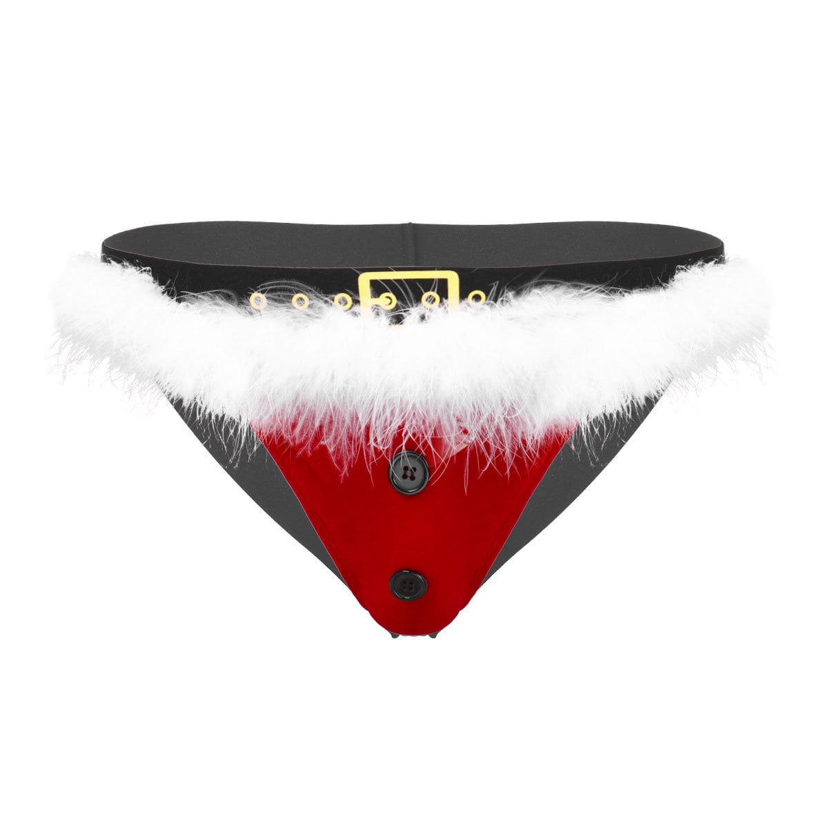 ZDHoor Men Thong Santa Claus Funny G-String Exotic Underwear T-Back ...
