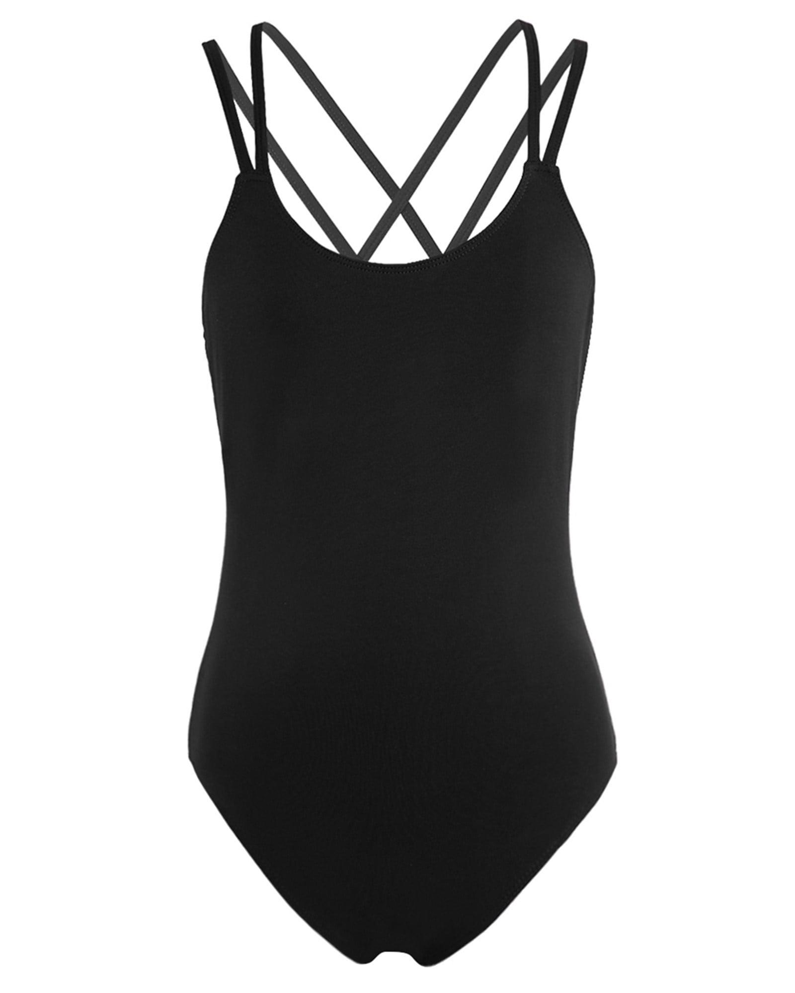 ZDHoor Womens One-Piece Ballreina Leotard Criss Cross Back Dance ...