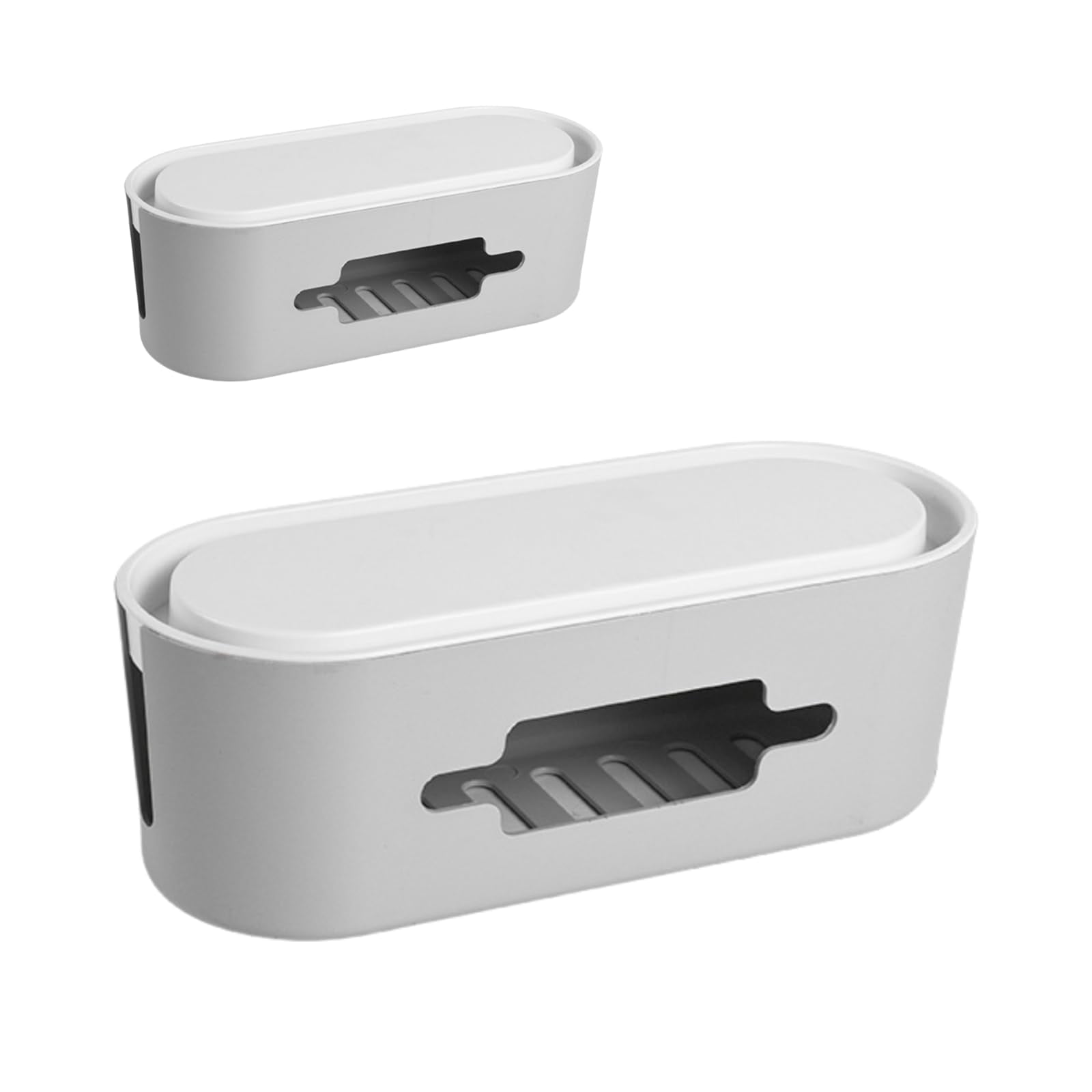 ZDM 2 Pack Cable Management Box, Large Capacity Cord Organizer and ...