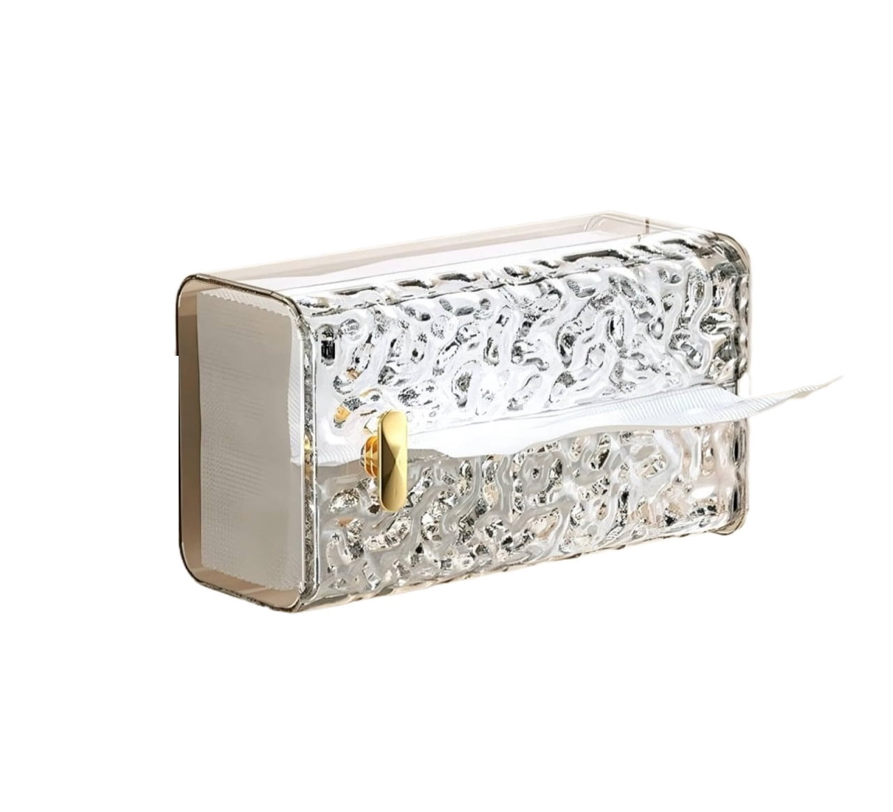 ZDM Acrylic Tissue Box Tissue Dispenser Dryer Sheet Holder,Clear Water ...