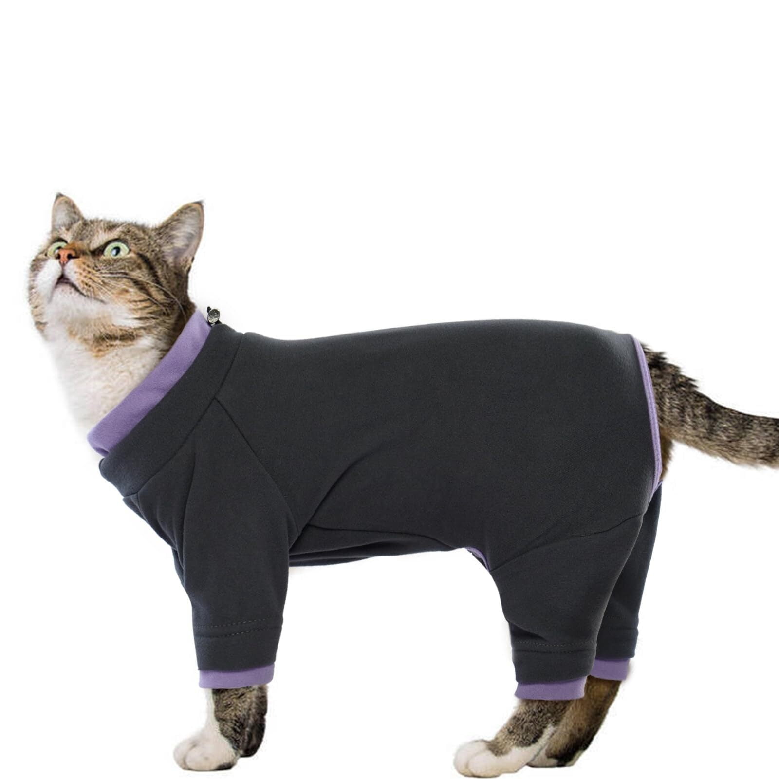 ZDM Cat Pajamas for Cats Only, Sticky Hair Cat Clothes, Sphynx Hairless ...
