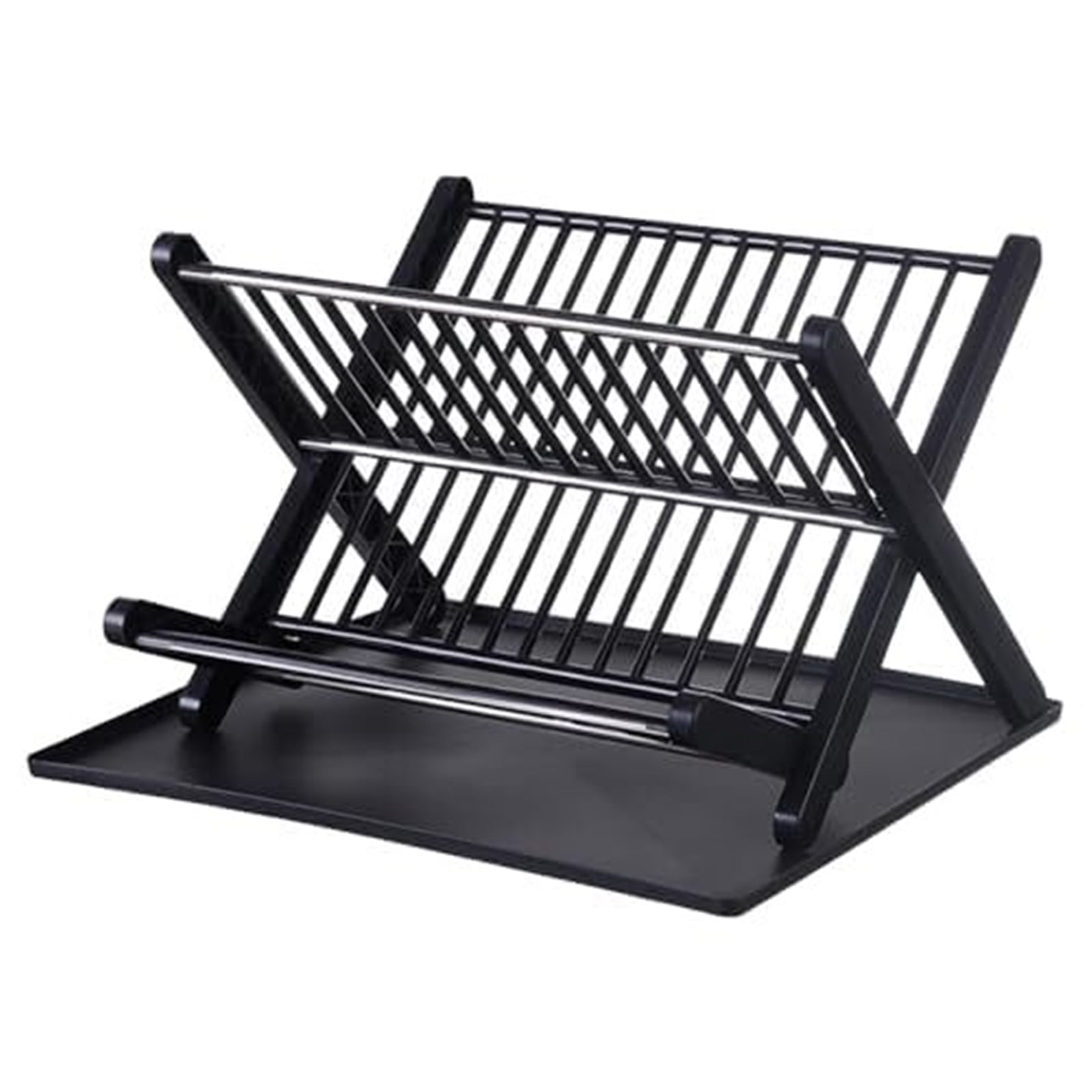 ZDM Dish Drying Rack for Kitchen Counter,Collapsibles 2-Tier Dish ...