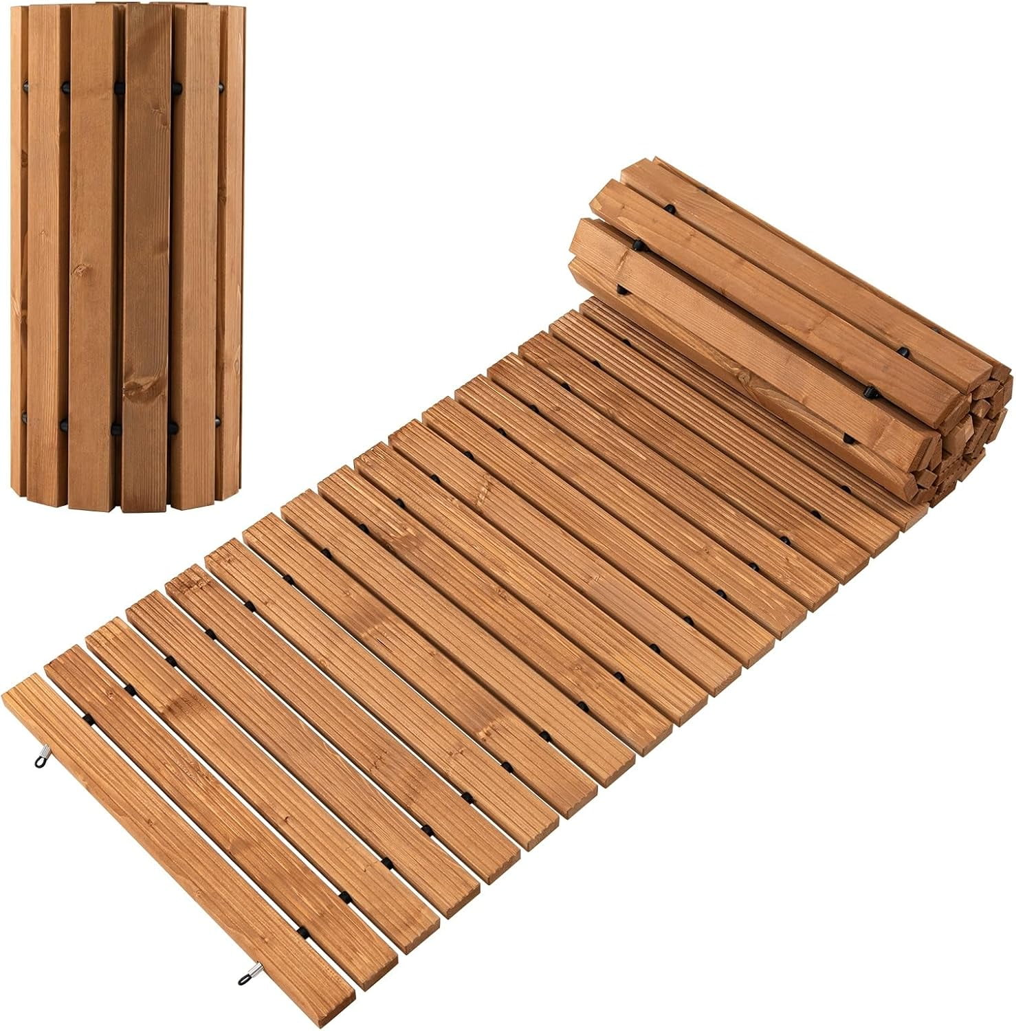 ZDOOR Garden Pathway Roll Up - 8ft Wood Walkway 22 inch Width, No ...