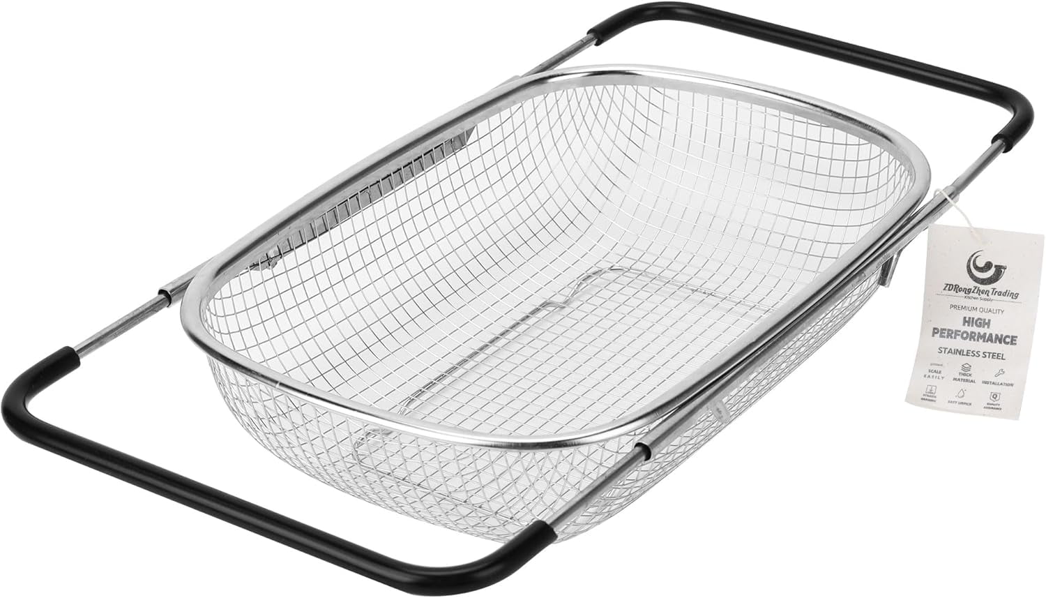 ZDRongZhen Kitchen Accessories Over the Sink Colander Strainer ...