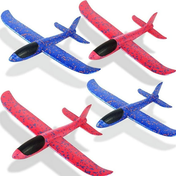 ZDWQFA Airplane Play Vehicle, Red/Blue, 4 Pieces - Walmart.com