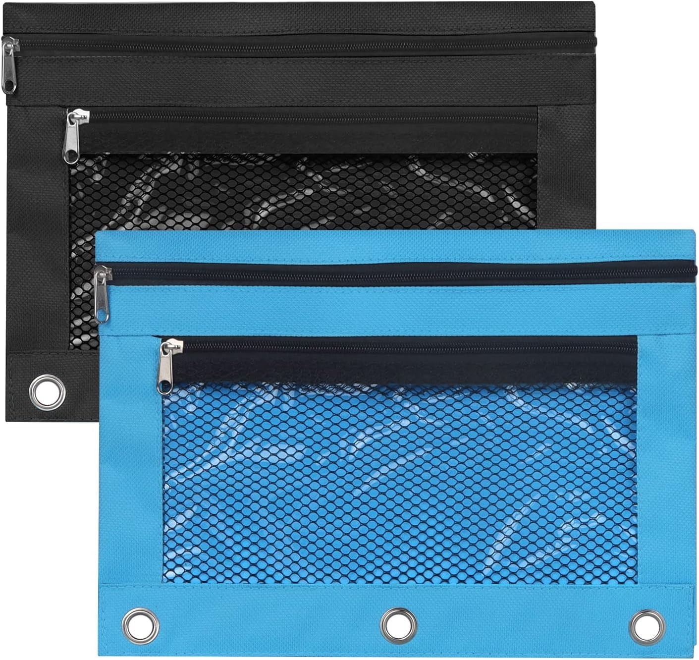 ZDWQFA Oxford Cloth Pencil Cases, Black & Blue, 2 Pack - Walmart.com