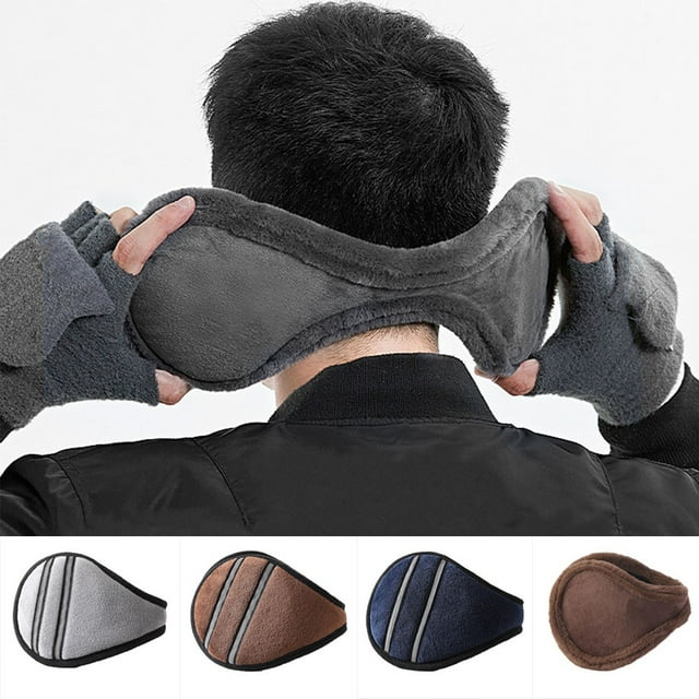 ZDWQFA Windproof Foldable Ear Muffs For Winter Ear Warmer Ear Covers ...