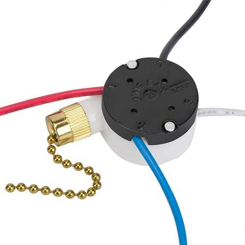 ZE-208s E89885 3 Speed 4 Wire Fan Switch Ceiling Fan Replacement Part ...
