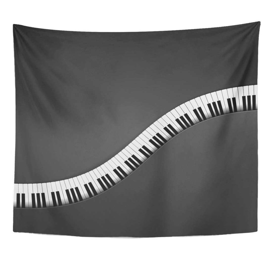 ZEALGNED Acoustic Black Music Piano Keys Abstract Artistic Wall Art ...