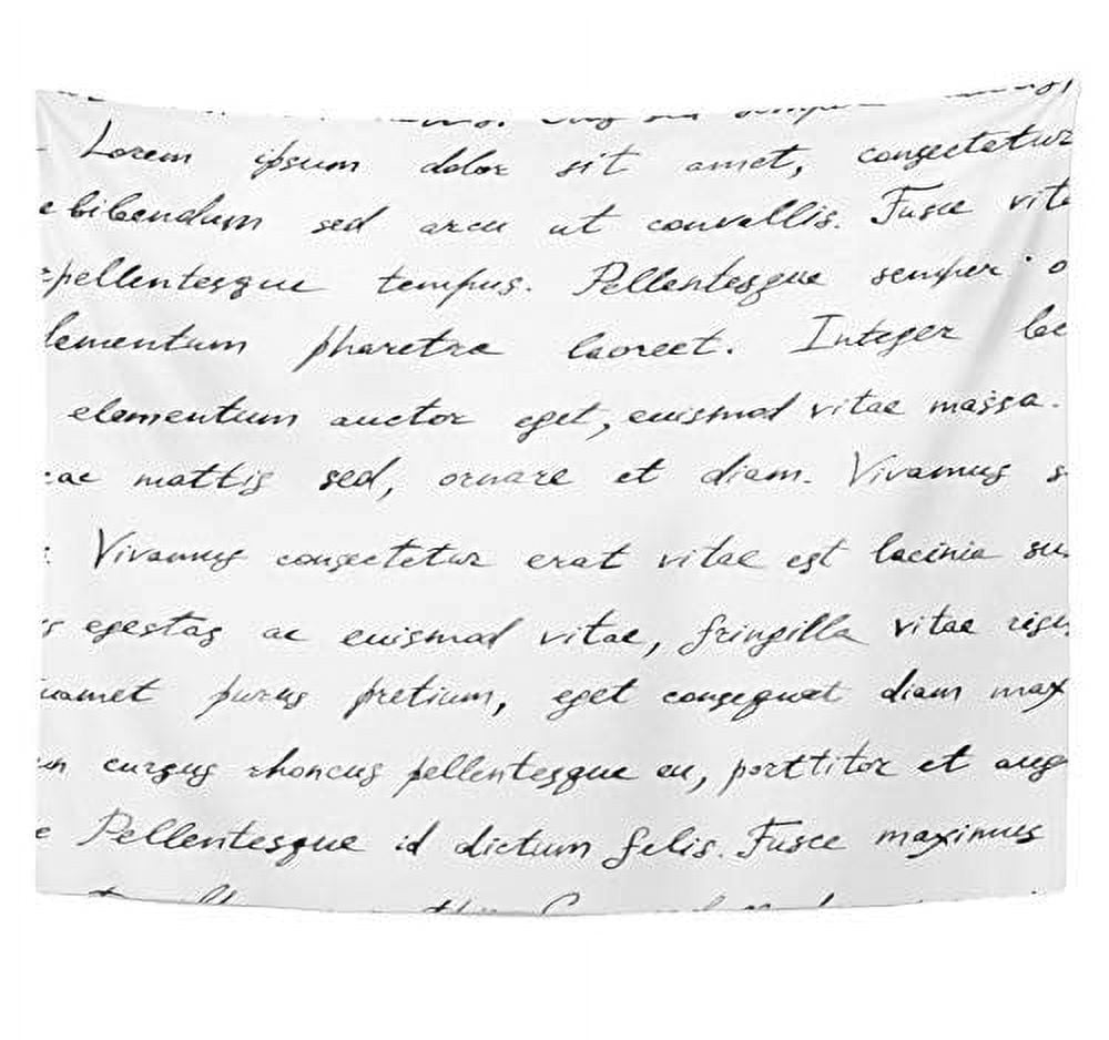 ZEALGNED Script Hand Writing Note Latin Text Lorem Ipsum Letter ...