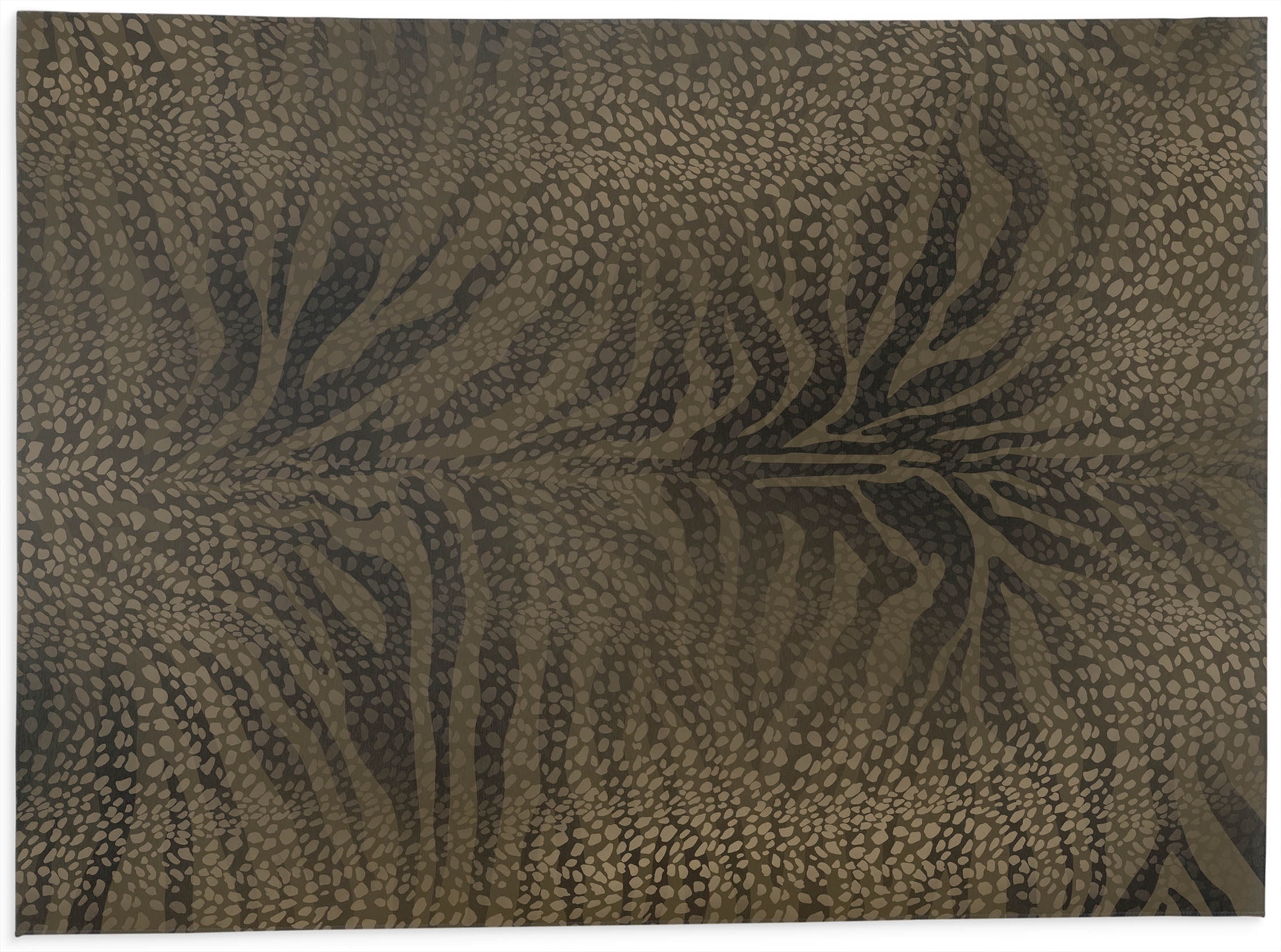 ZEBRA SPOTS BROWN Indoor Floor Mat By Kavka Designs - Walmart.com