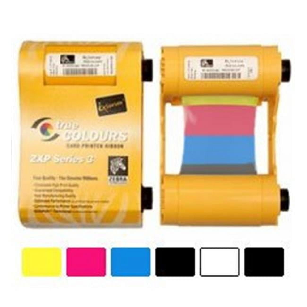 ZEBRA Zebra True Colours Ribbon Cartridge - YMCKOK - Dye Sublimation ...