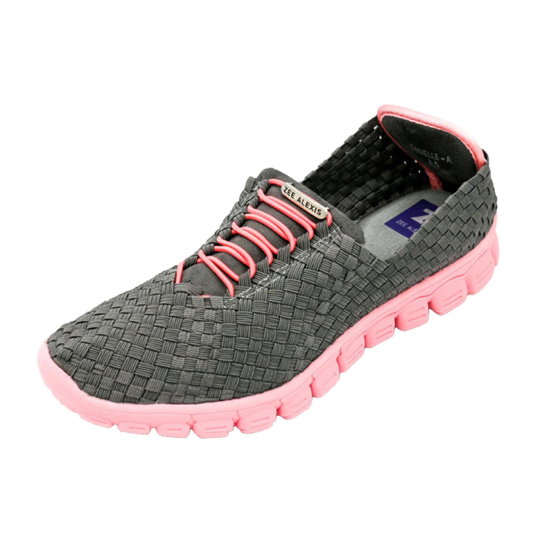 ZEE ALEXIS Women's Danielle Sneakers, Color: Charcoal Melon, Size: 8 ...
