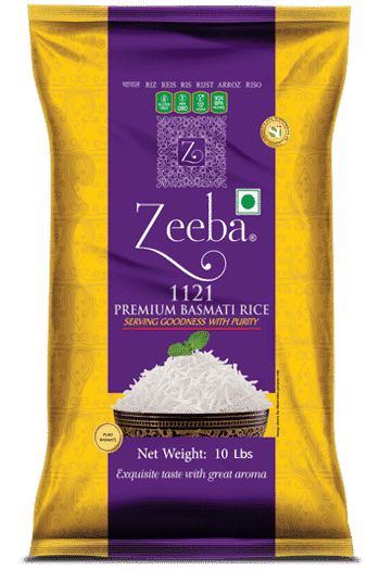 ZEEBA 1121 PREMIUM BASMATI RICE 10lbs - Walmart.com