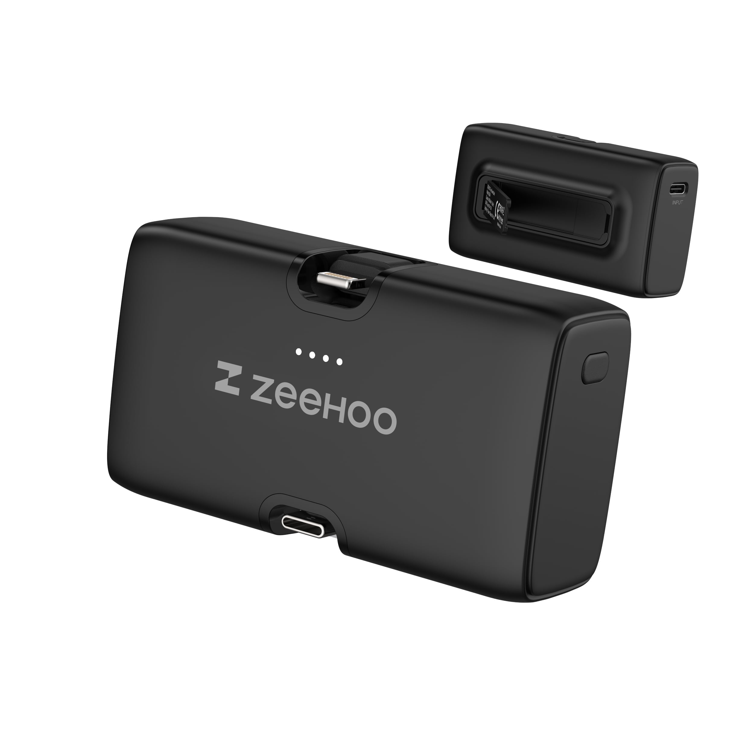ZeeHoo Tiny Power Bank, Portable Charger with USB-C and Lightning ...