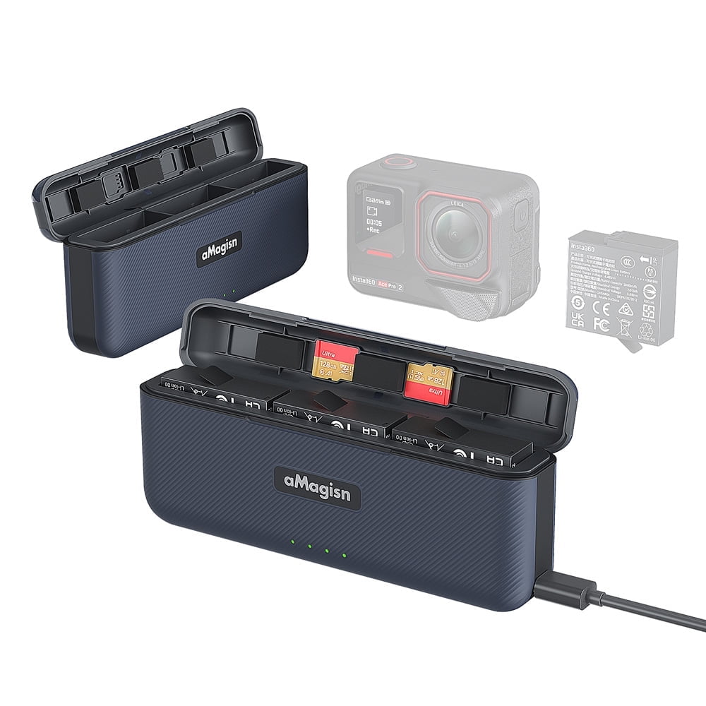 ZEEKOL Fast Charger Hub For Insta360 Ace Pro 2, 3-Channel Portable ...