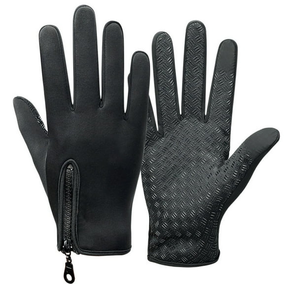 Grey XXL Winter Gloves Touchscreen Compatible Windproof Warm Grey Color ...